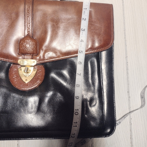 moda italiana | Bags | Vtg Moda Italiana Leather Briefcase Style Bag ...